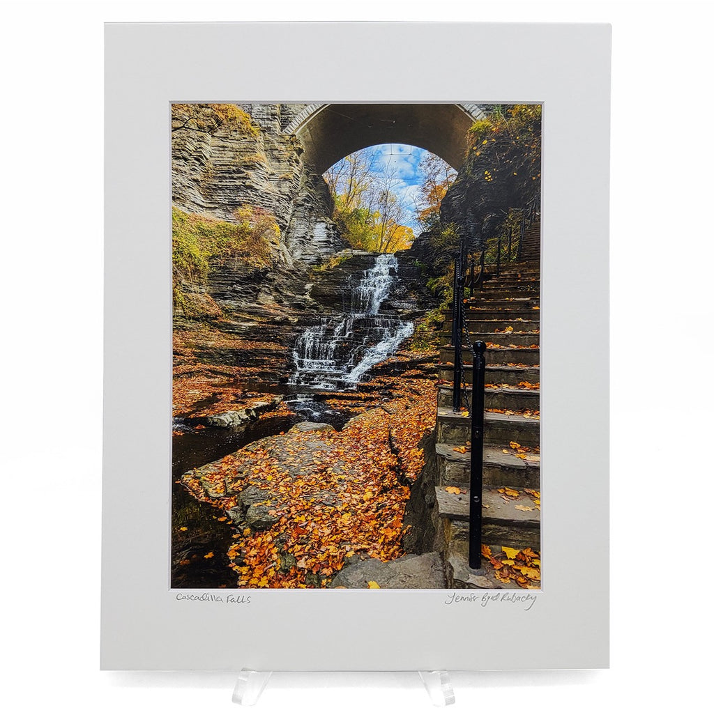 "Stairs At Cascadilla in Autumn" Print – Handwork Ithaca's Artist ...