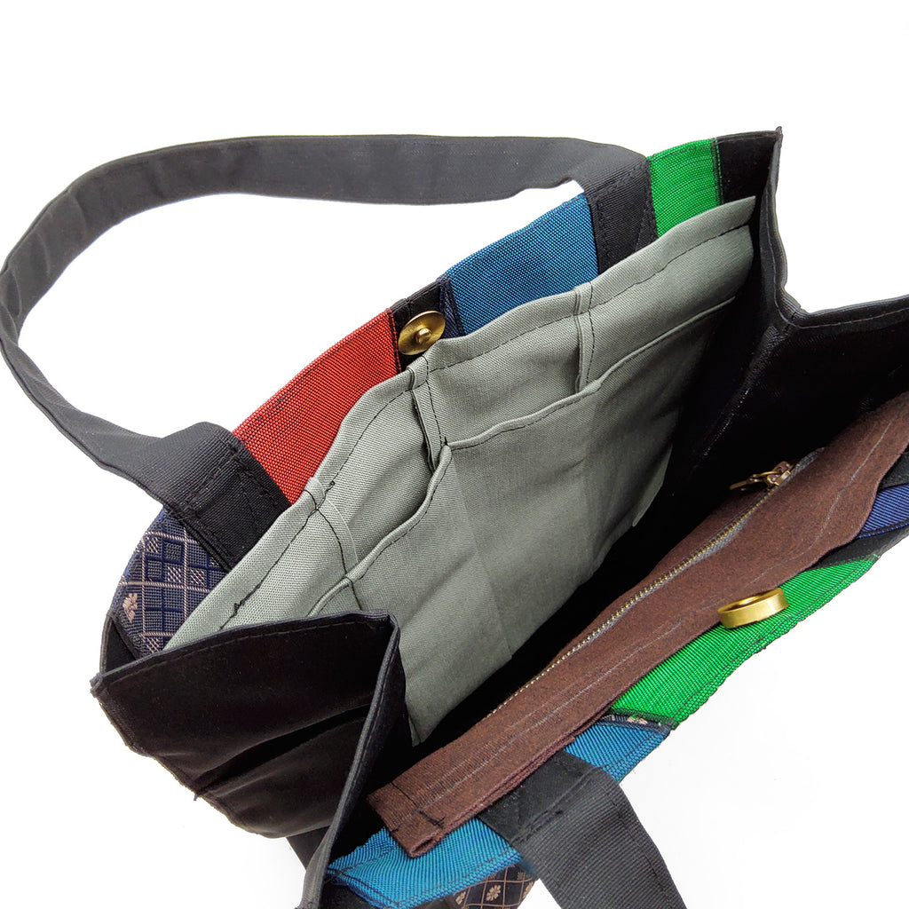 Colorful Patchwork Medium Tote Bag – Handwork Ithaca's Artist Cooperative