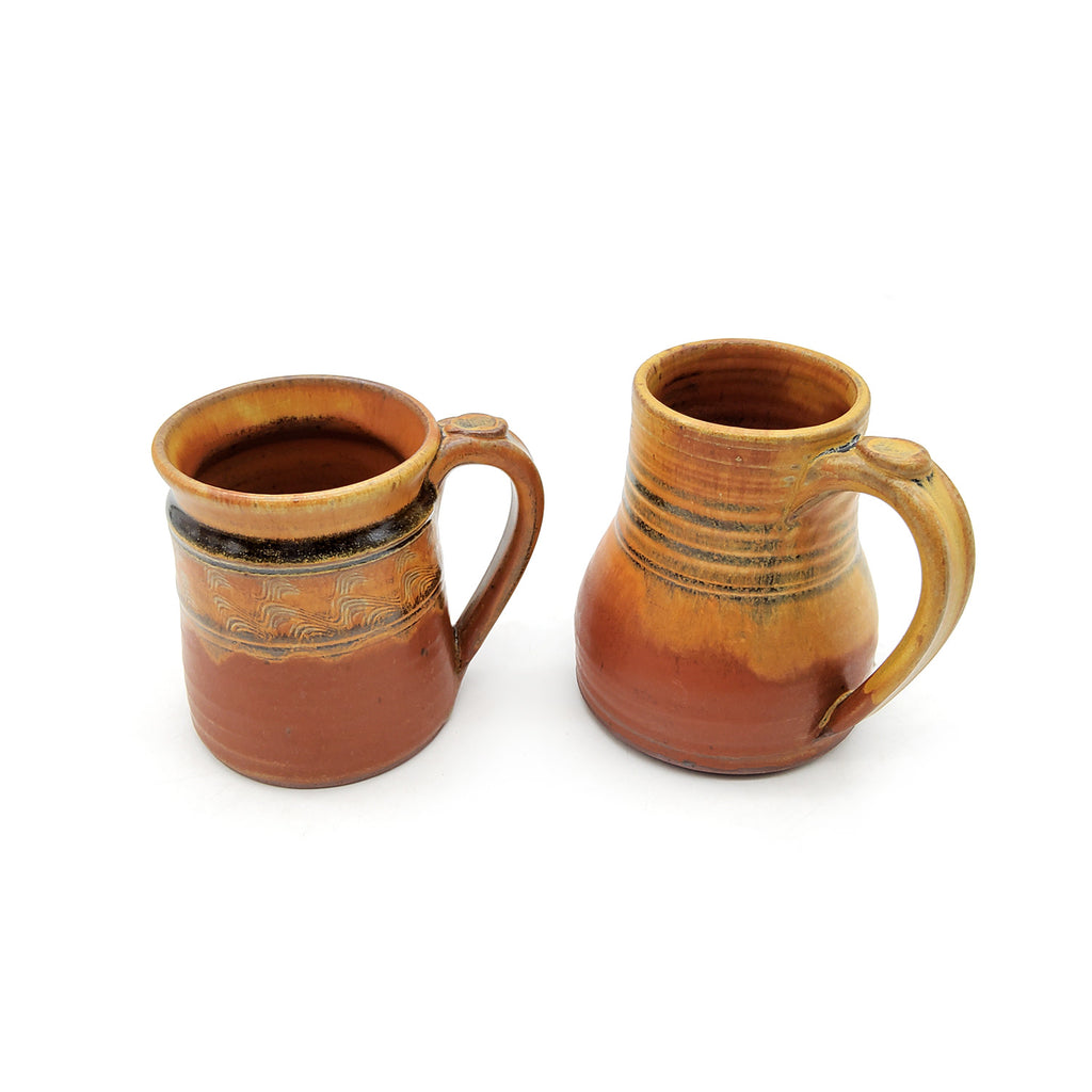 Gold and Rust Mug – Handwork Ithaca's Artist Cooperative