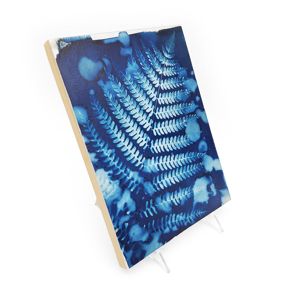 Fern Cyanotype On Wood Panel – Handwork Ithaca's Artist Cooperative