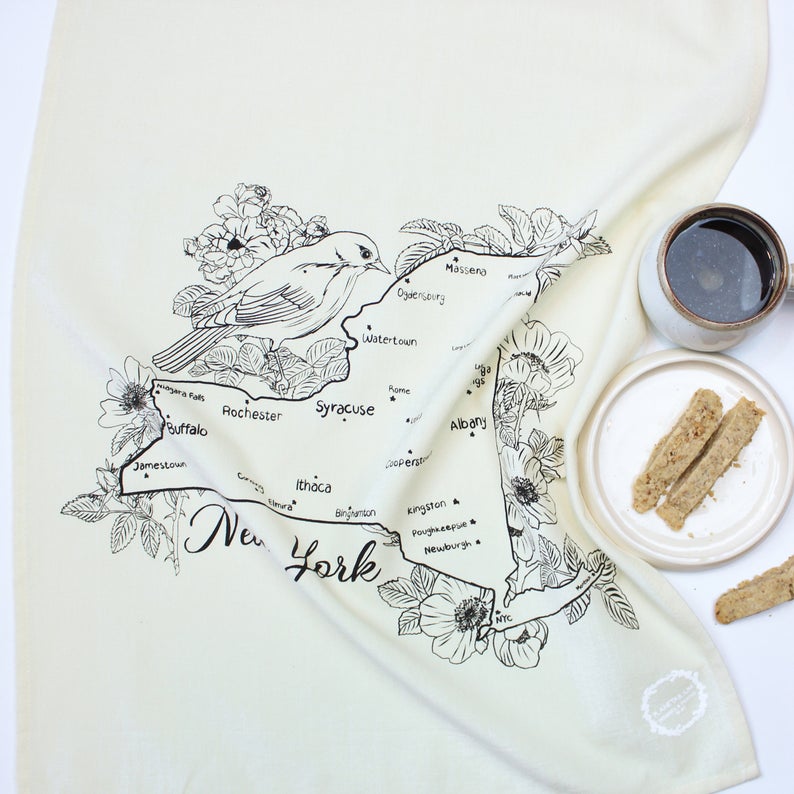 New York State Towel – Handwork Ithaca's Artist Cooperative