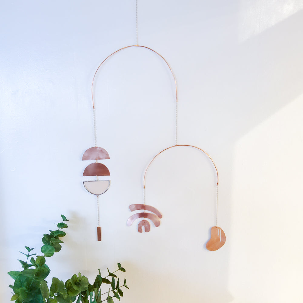 2 Tier Mobile, Pebbles and Copper – Handwork Ithaca's Artist Cooperative